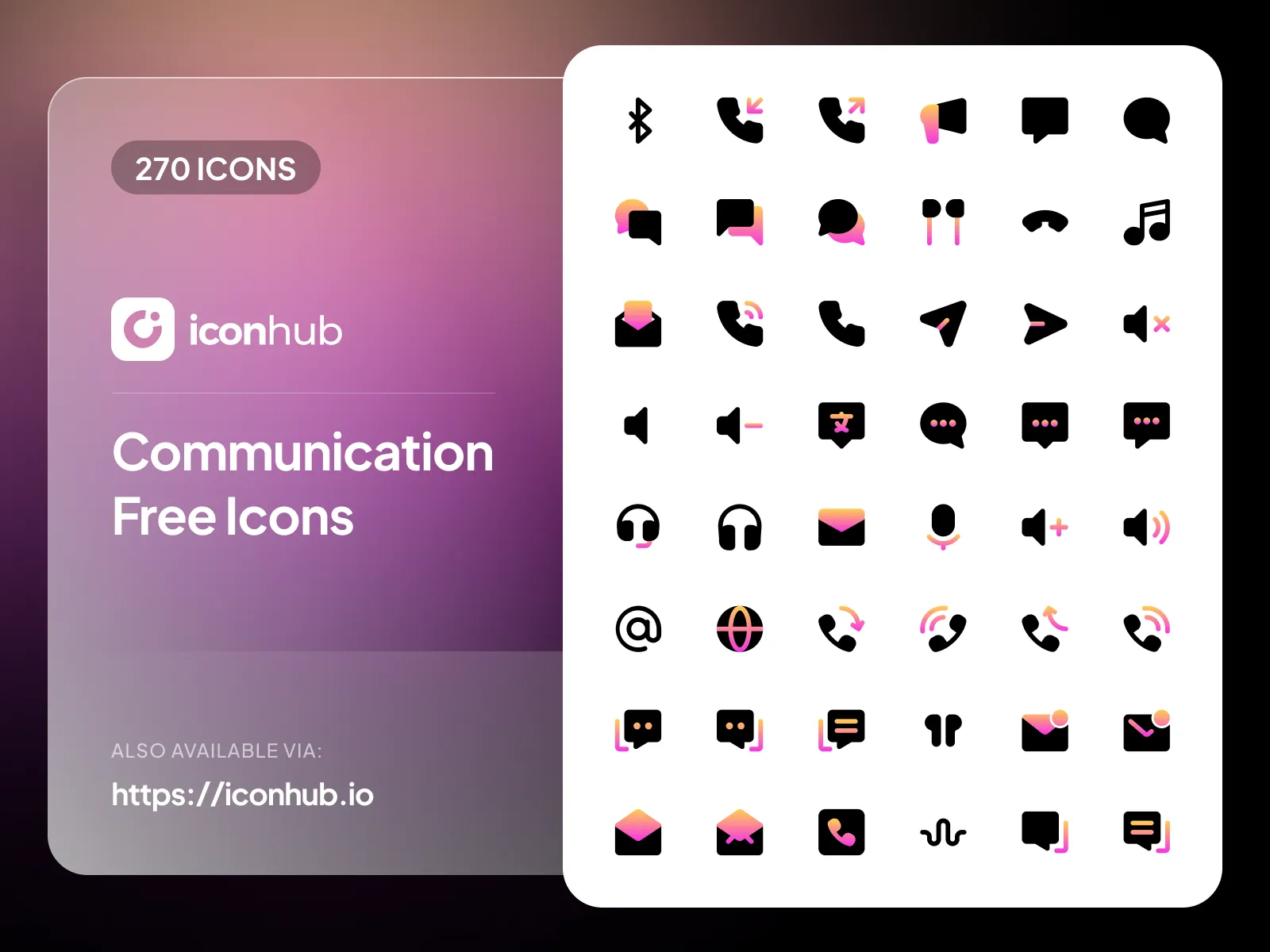 Communication Free Icon Pack from Iconhub - VisualTap